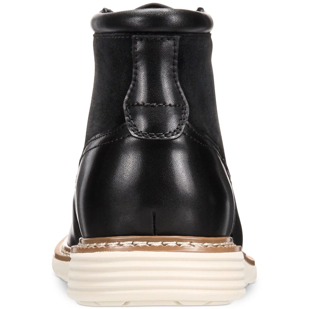 Alfani Men's Black Leather Rynier Lace-Up Boots